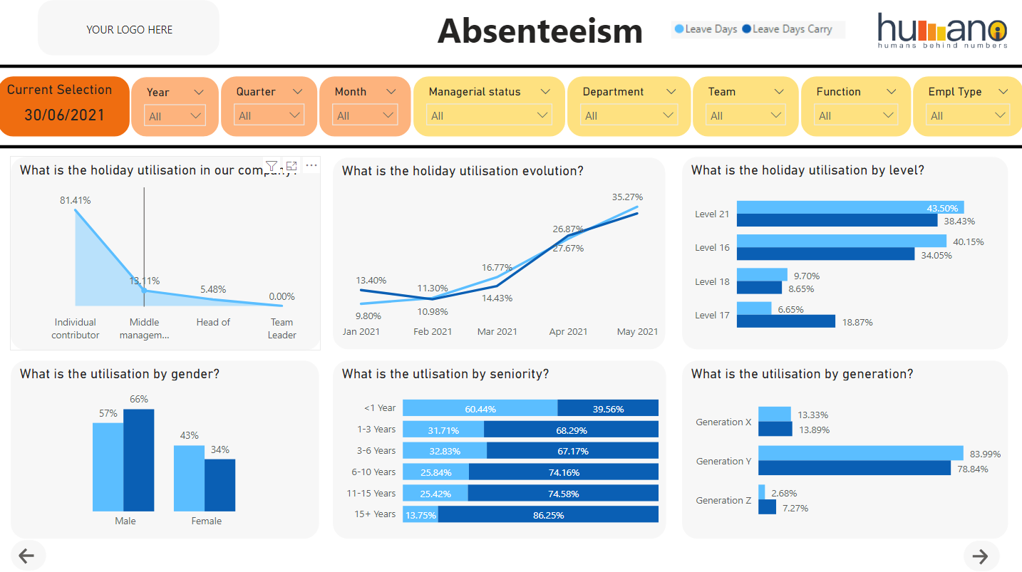 HR data management and visualization - powerful insights