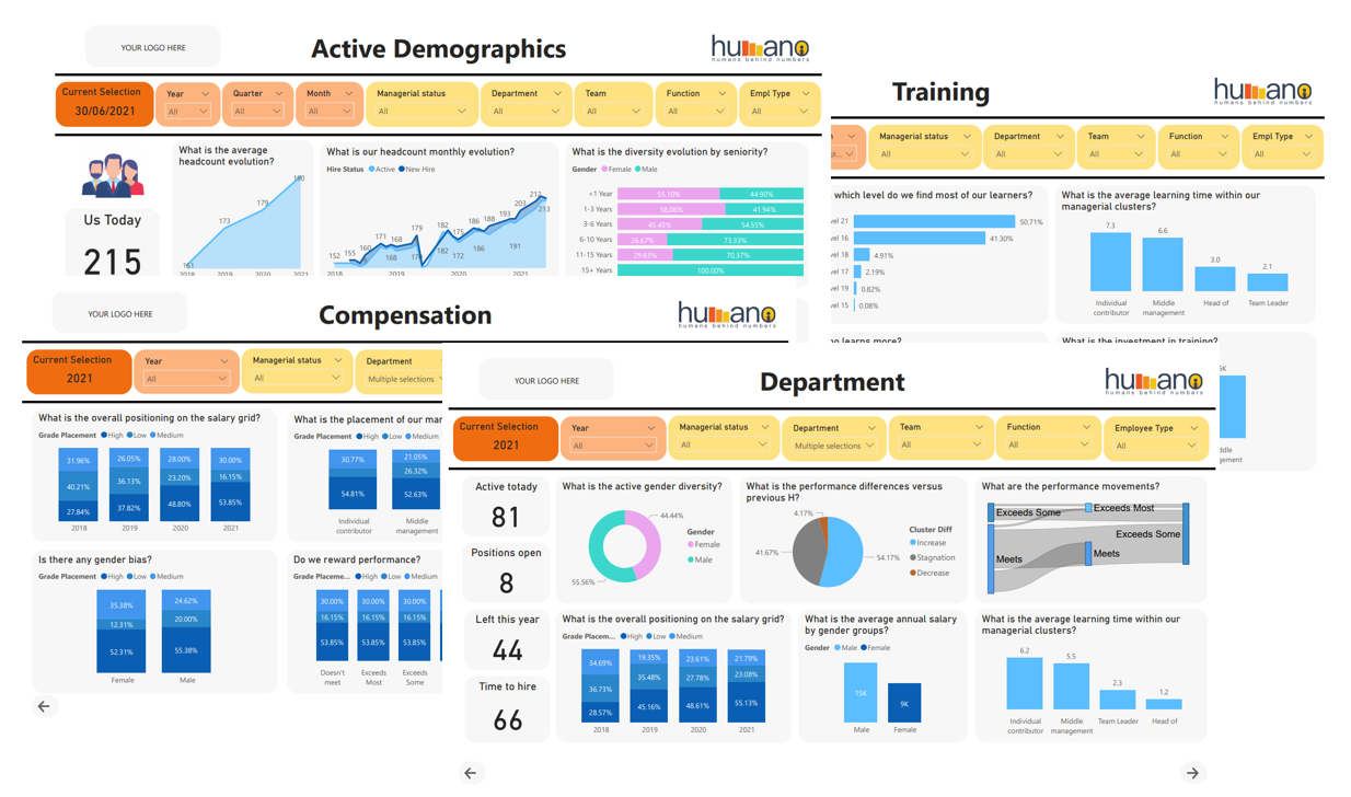 HR data management and visualization - powerful insights