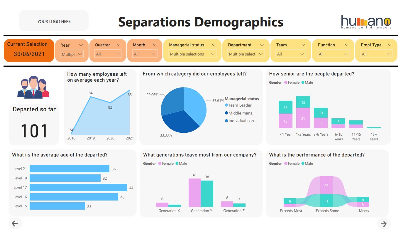 HR data management and visualization - powerful insights